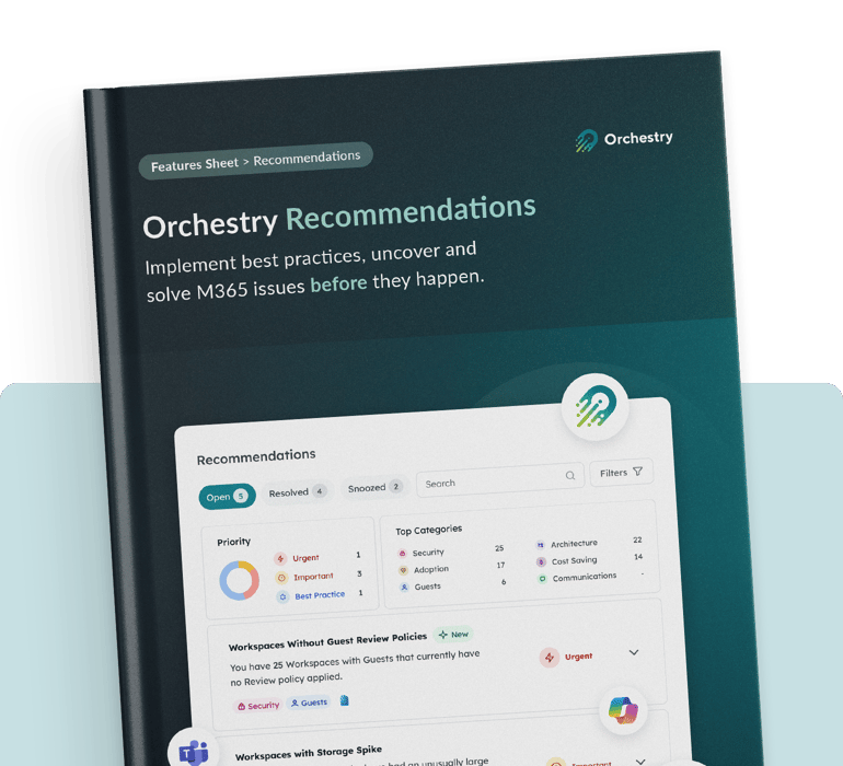 Orchestry's Recommendations Features Sheet